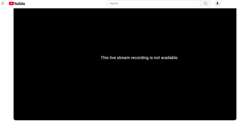 How to Resolve “This Live Stream Recording Is Not Available” on YouTube ...